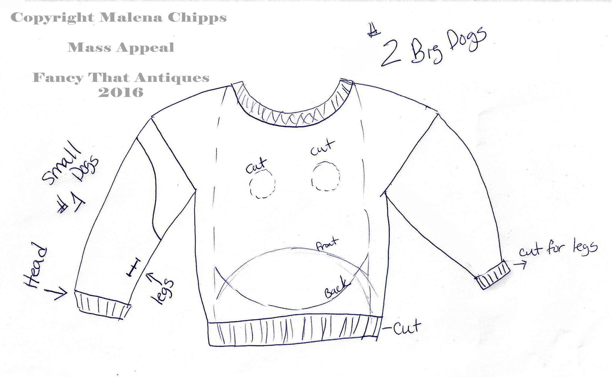 No Sew DIY Dog Sweaters For ALL SIZES No Sew DIY Dog Sweaters For ALL SIZES