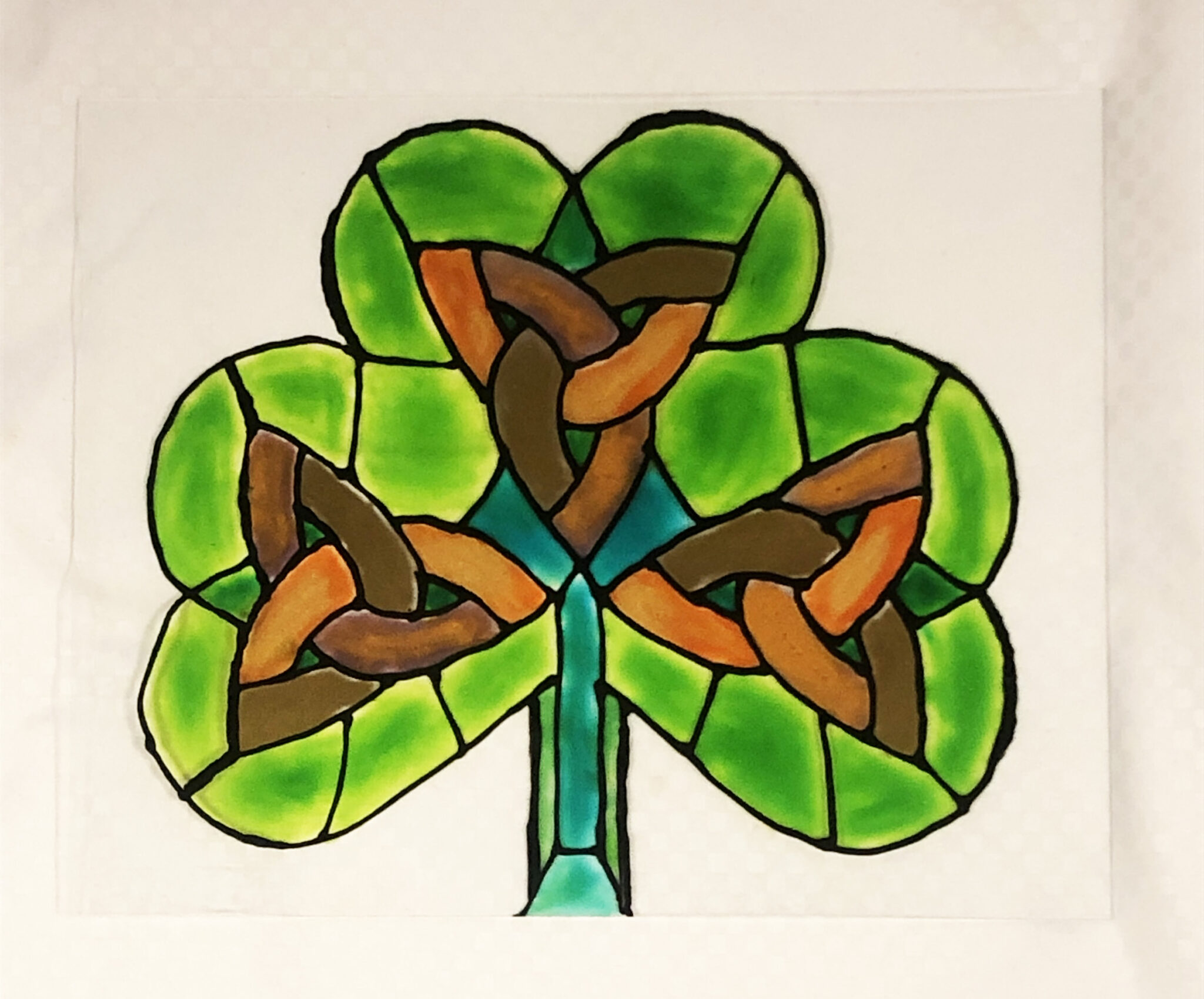 DIY Faux Stained Glass for St. Patrick’s Day